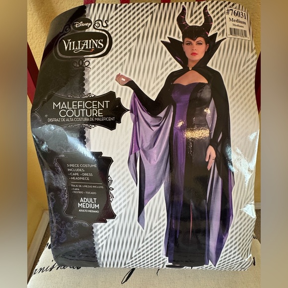 Disney | Other | Disney Villains Maleficent Adult Costume Dress Cape ...